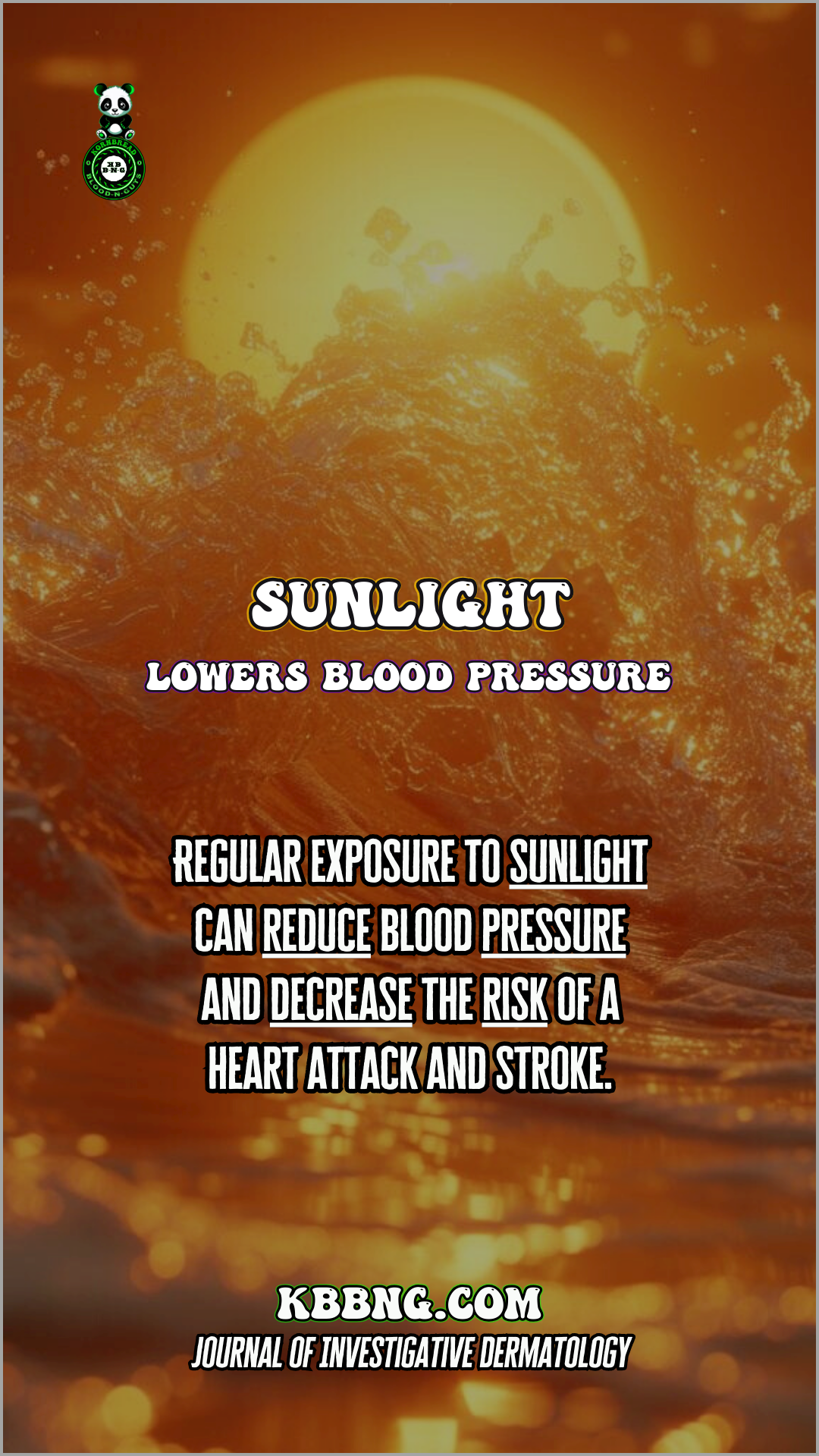 Sunlight and Blood Pressure – KBBNG